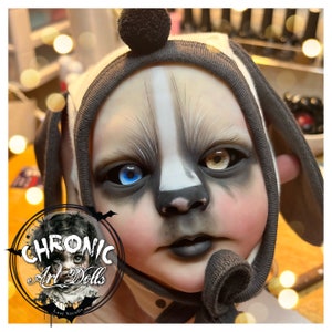 Chronic Art Dolls Resin Black Sclera Reborn & BJD Doll Eyes Werepup ...
