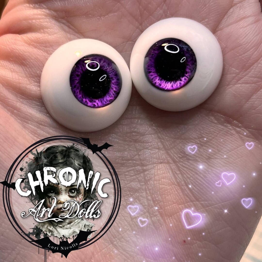 Chronic Art Dolls Beautiful Purple Resin Doll Eyes for Reborn Dolls ...