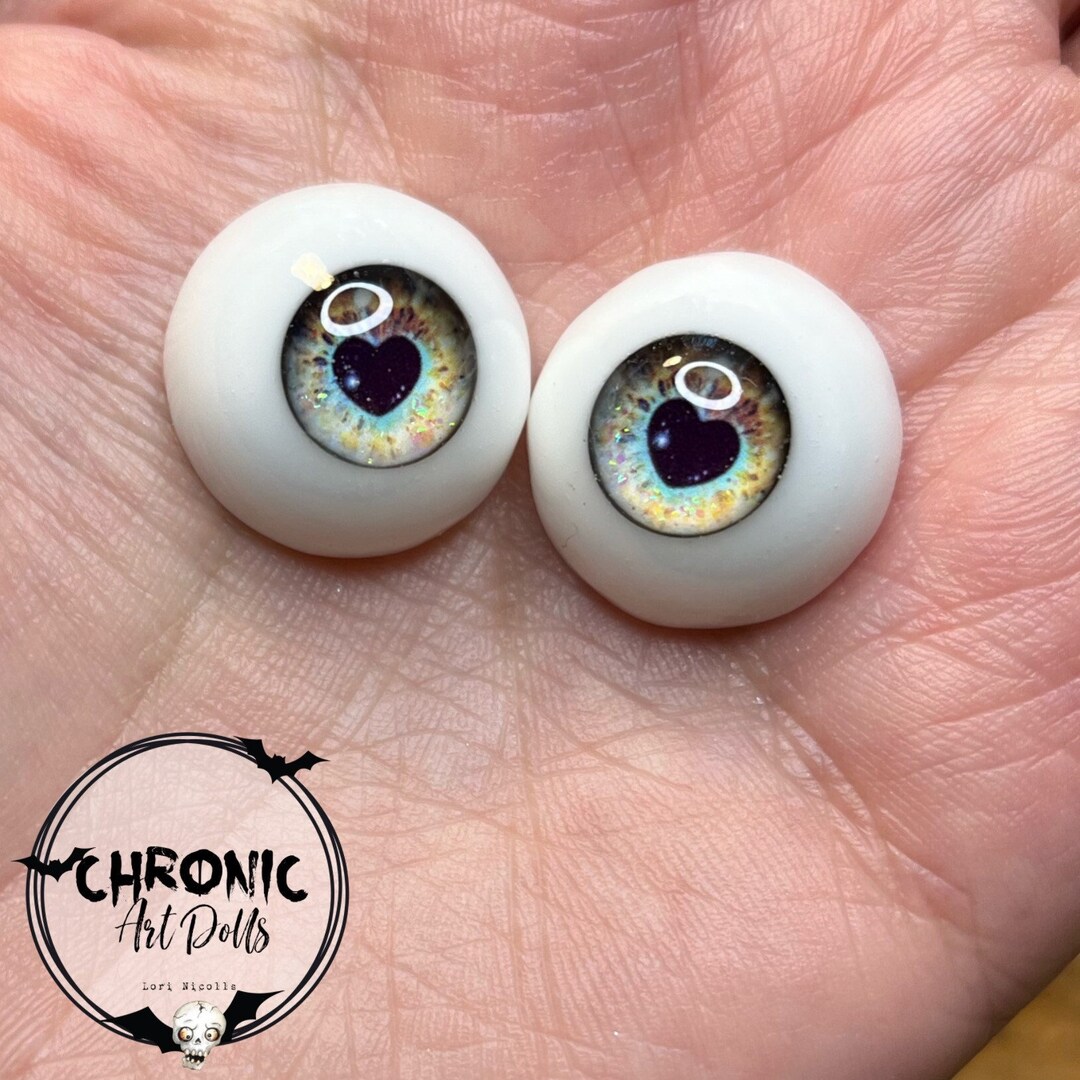 Resin Heart Pupil Eyes for Alternative Reborn Dolls & Bjds by - Etsy