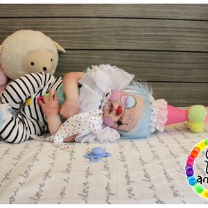 Custom Baby Reborn Pastel Clown Doll by Ollipopandco. - Open for Custom ...