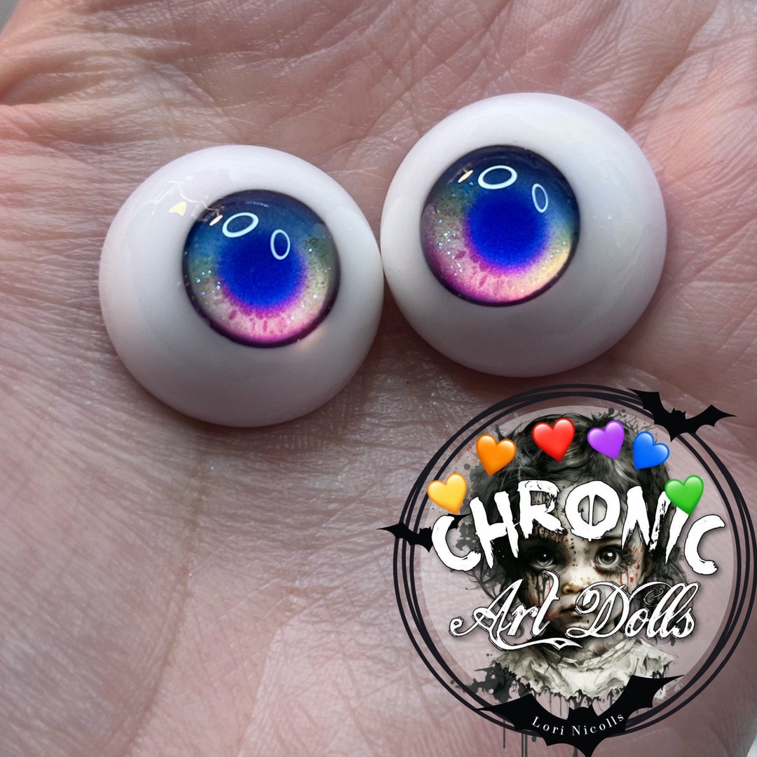 Chronic Art Dolls Resin Pastel Rainbow Eyes for Alternative Reborn Dolls & Bjds *FREE Shipping ...
