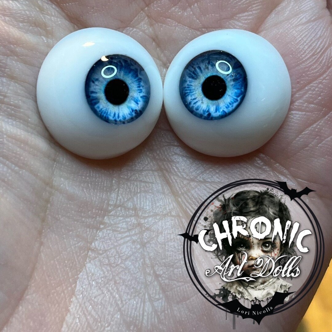 Cobalt Blue Human Reborn Resin Eyes by Chronic Art Dolls - Etsy