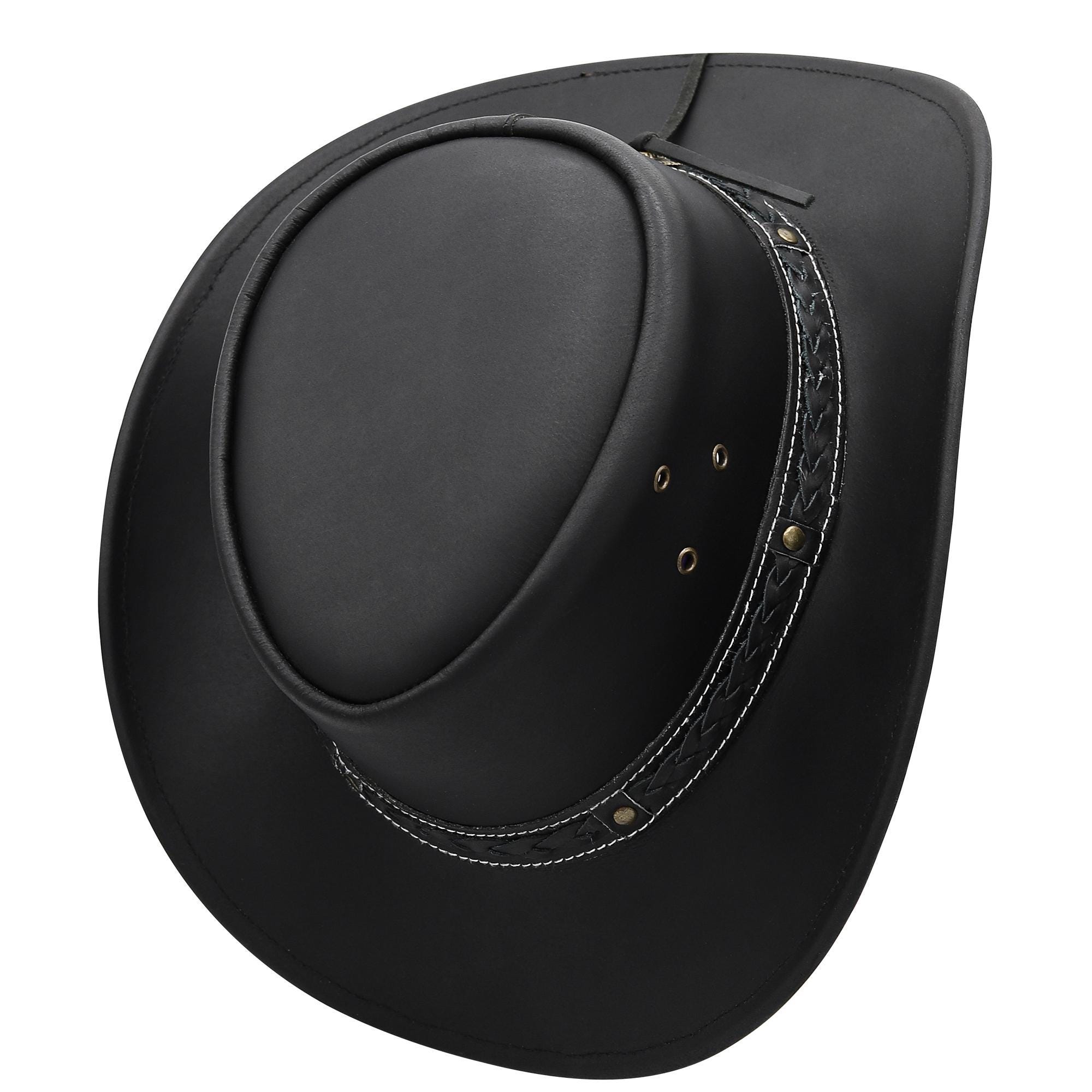 Sidewinder Australian Leather Cowboy Hat Bush Aussie Style Summer ...
