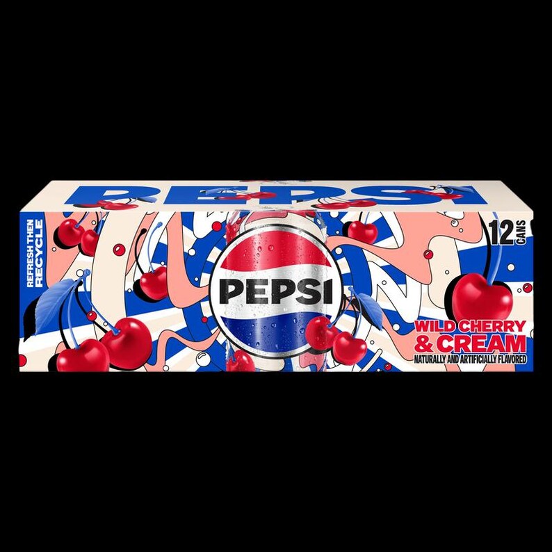 Pepsi Wild Cherry and Cream 12pack - Etsy