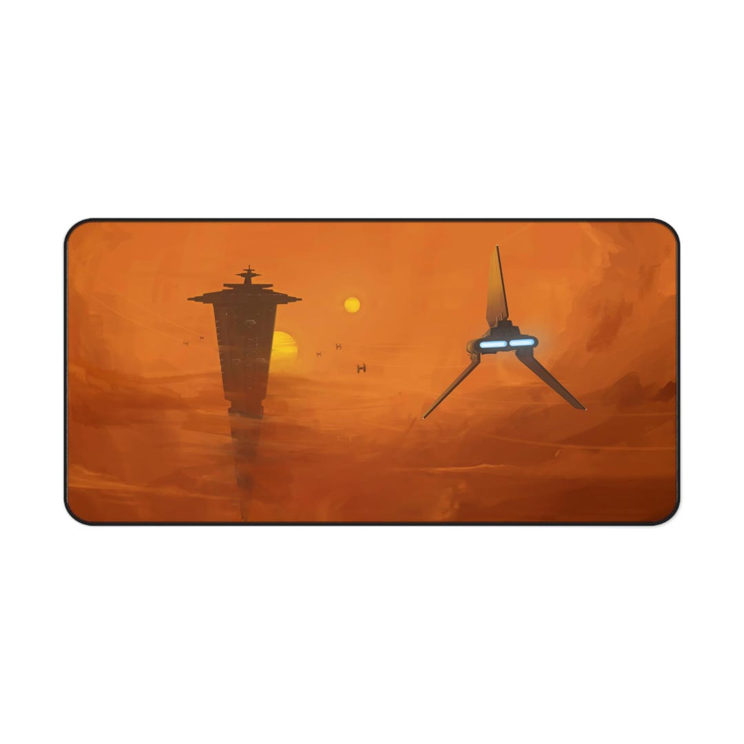 Imperial Shuttle Incoming Desk Mat for Gaming Computer Fan Art Pocket ...