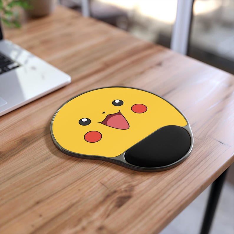 Classic 90s Anime Face Mouse Pad With Wrist Support Anime Fan Art Mouse ...