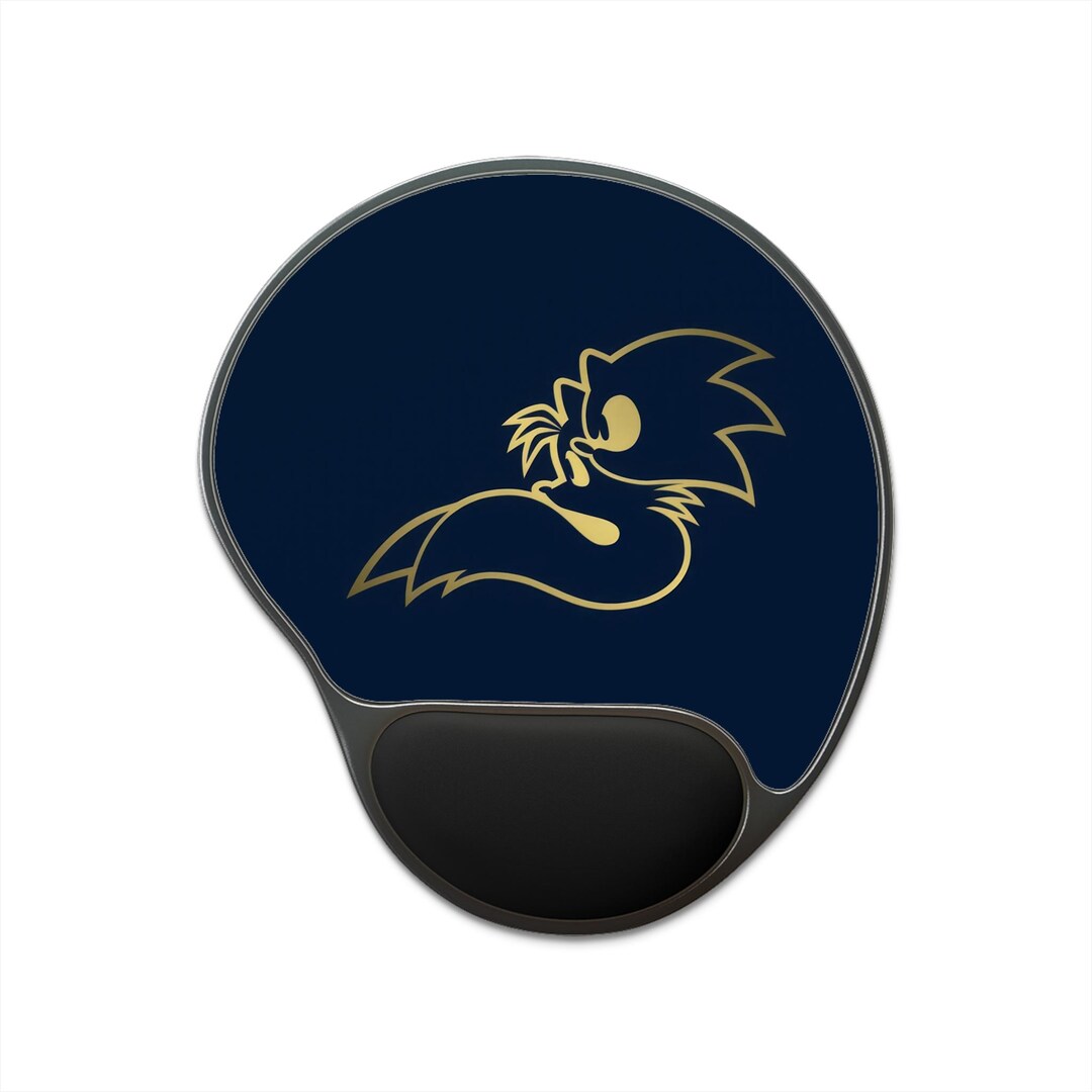 Sonic and Tails Logo Mouse Pad With Wrist Support Anime Fan Art Pad ...