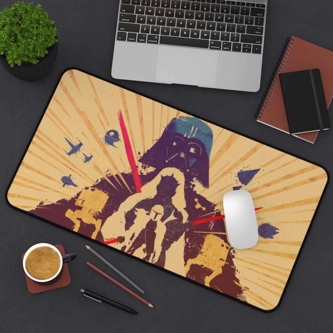 Sith and Rebel Classic Characters XL Office Desk Pad for Mouse and ...