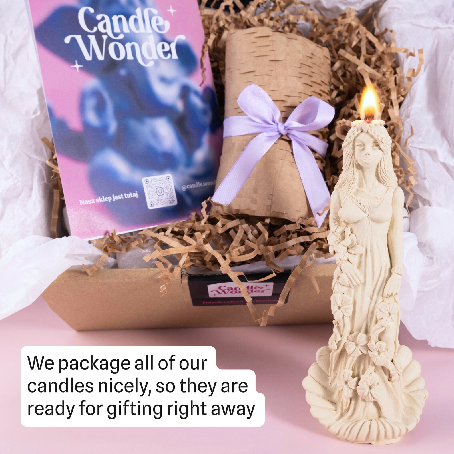 Goddess Gaia Altar Candle, Aphrodite Altar Candle, Beeswax Colored ...