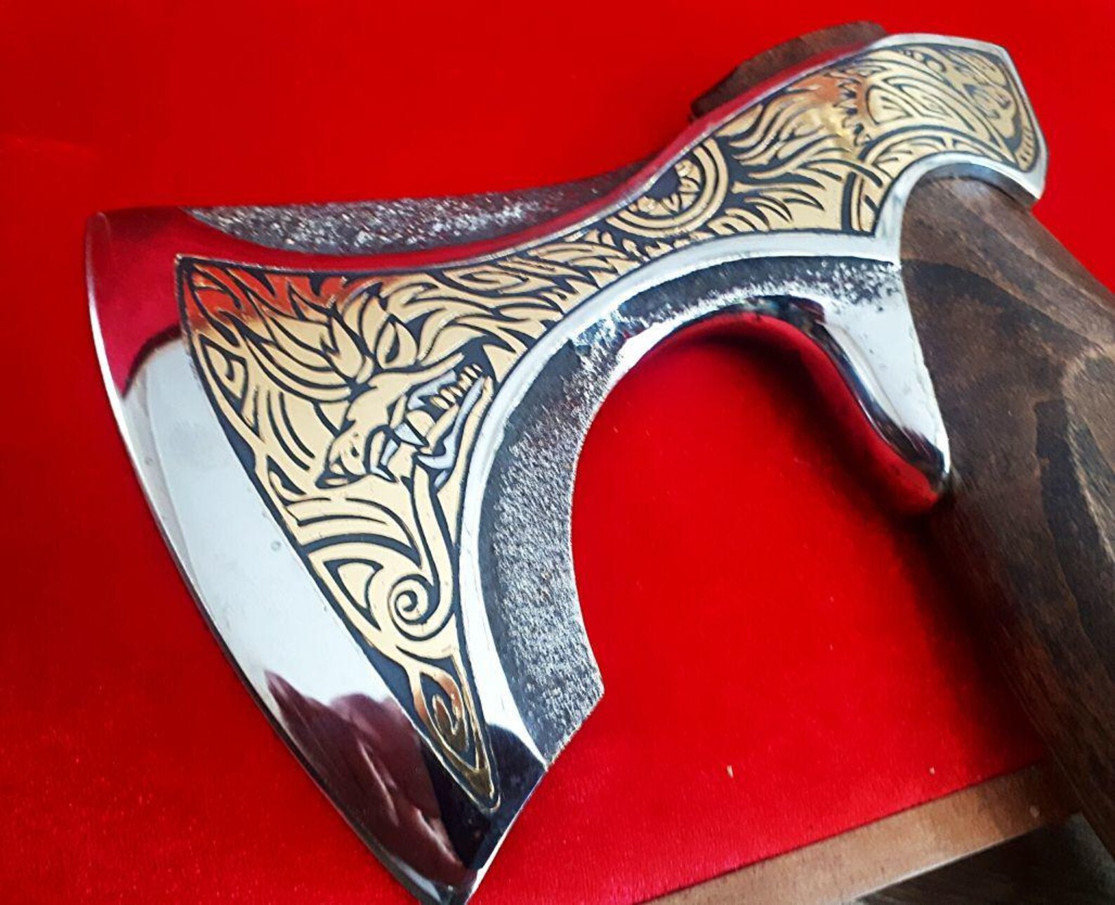 Beautiful Mermaid Viking Axe, Custom, Handmade Celtic Norse Axe, Gift ...