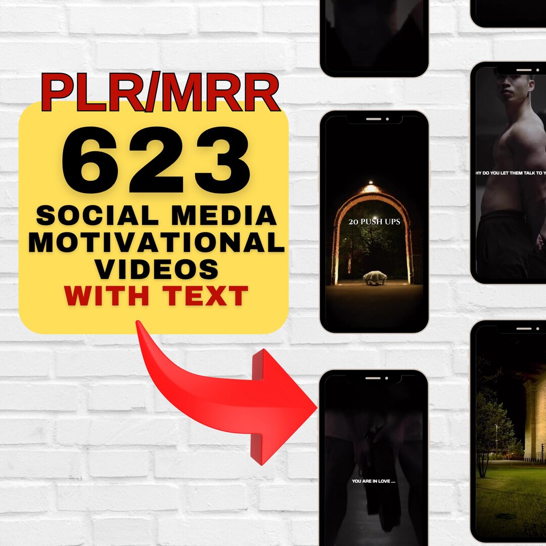PLR/MMR 623 Motivational Reels Bundle, Videos, Motivational Marketing, Motivational Reels ...