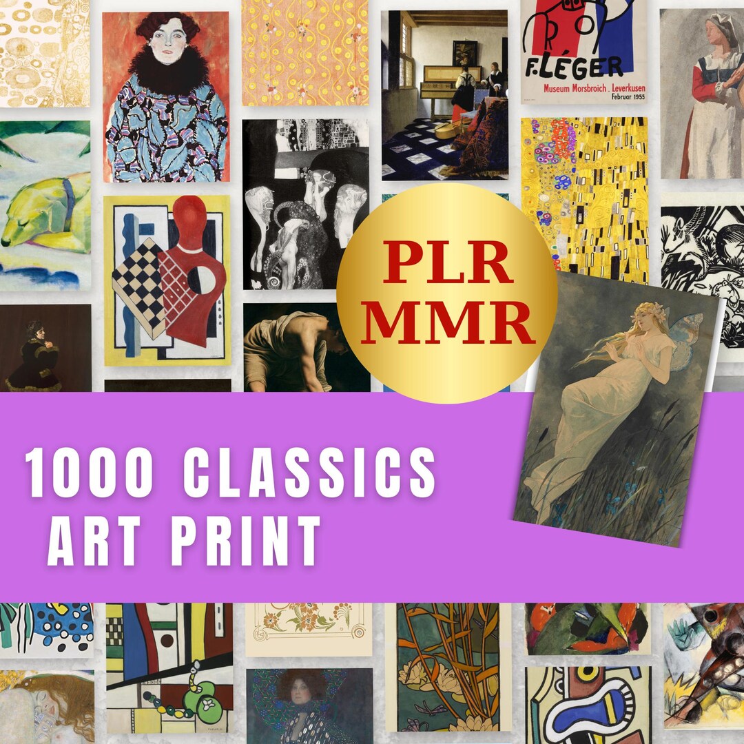 PLR 1000 Classic Wallart Prints, Modern Art, Vintage Art, Black Art ...