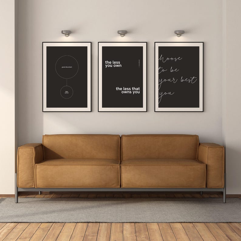 PLR 50x Office Decor Motivational Wall Art Canvas Prints Bundle Set 50 ...