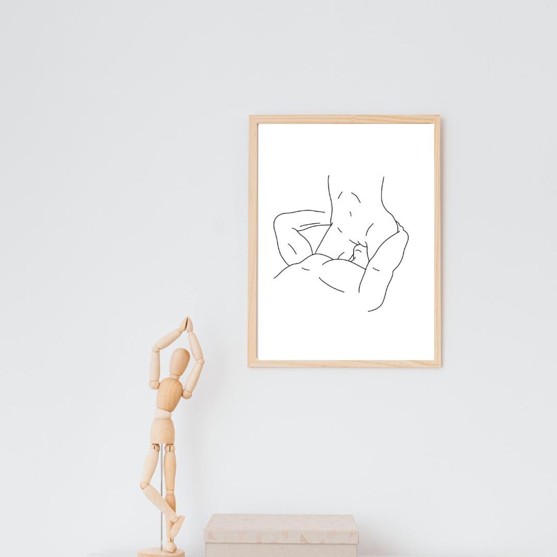 Erotic Line Art, Naked Line Art, Sensual Bedroom Wall Art, Couple Love ...