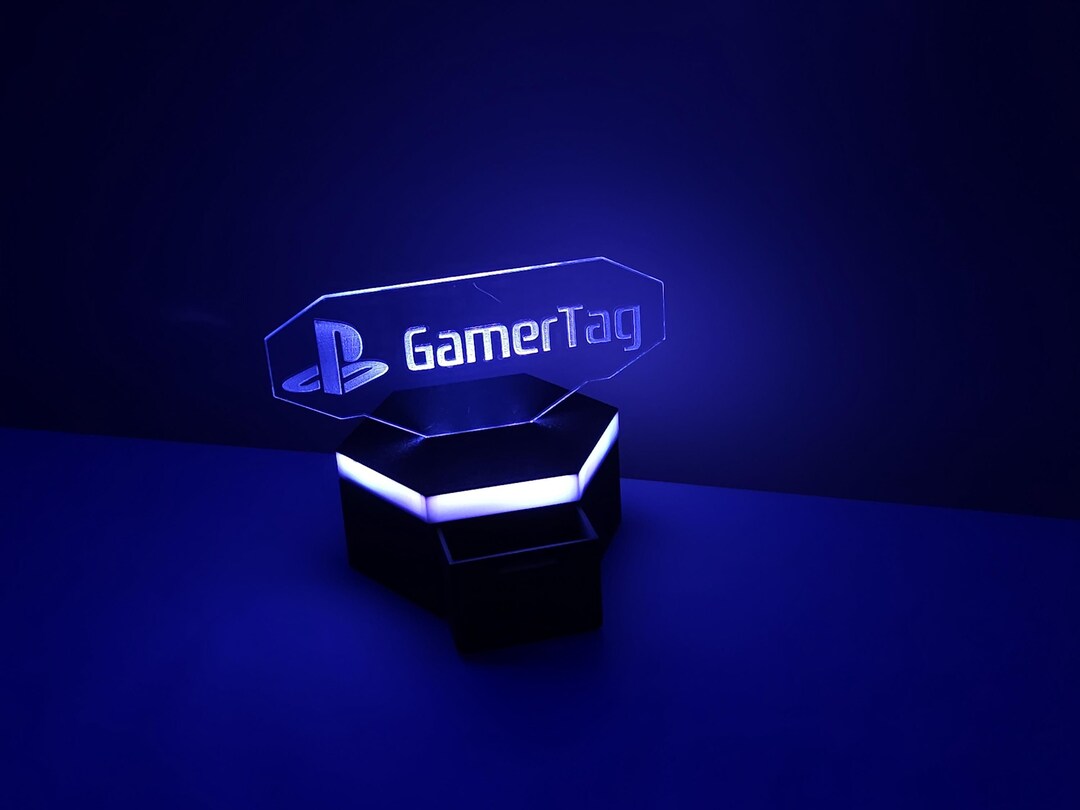 Personalized Pro Gamertag Light Sign, Custom Gamer Tag Sign ...