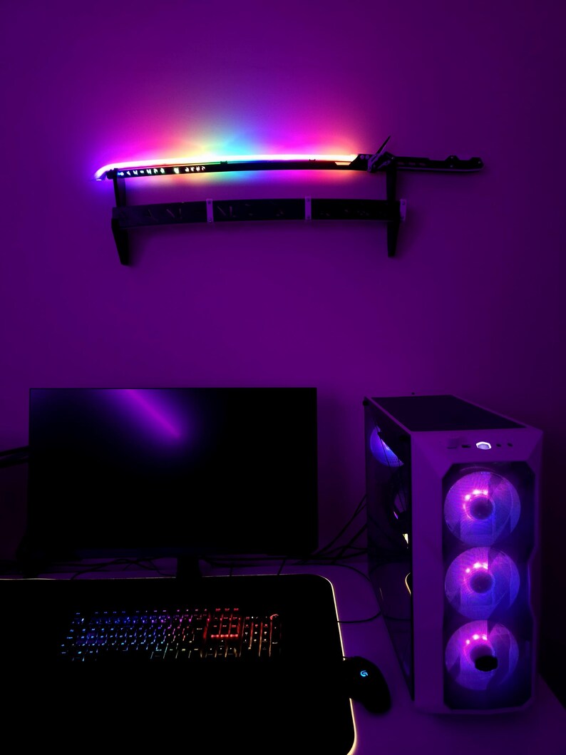 Cyberpunk 2077 RGB LED Katana: Arasaka Thermal Cosplay Sword Inside ...