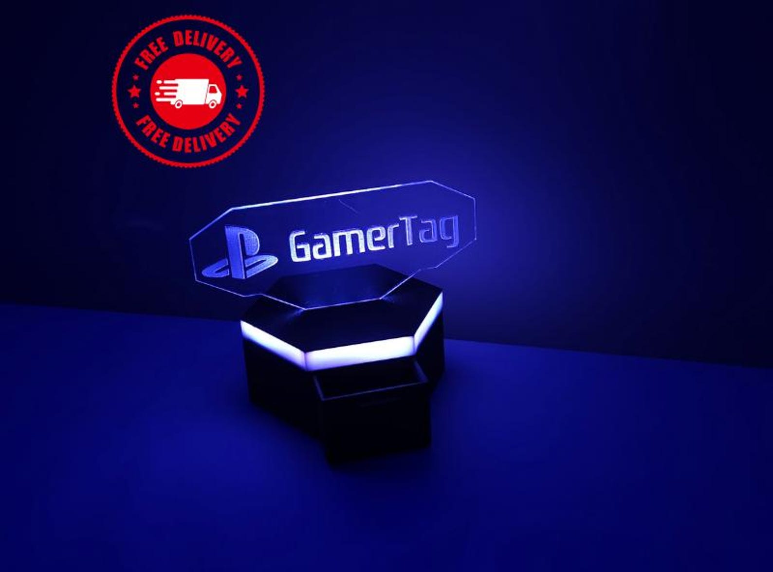 Personalized Pro Gamertag Light Sign, Custom Gamer Tag Sign ...