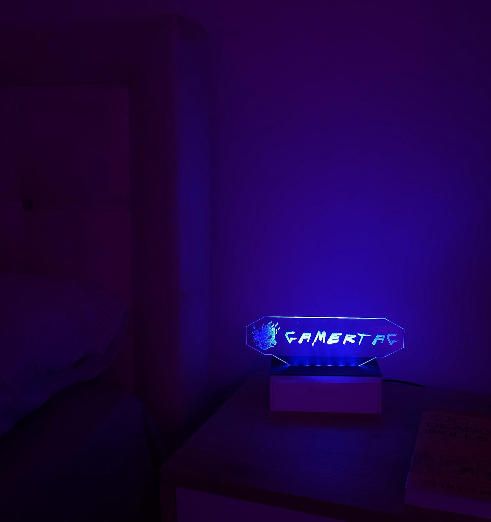 Personalized Pro Gamertag Light Sign, Custom Gamer Tag Sign ...