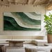 Green Texture Wall Decor Art, Large Green Minimalist Wall Decor Art ...