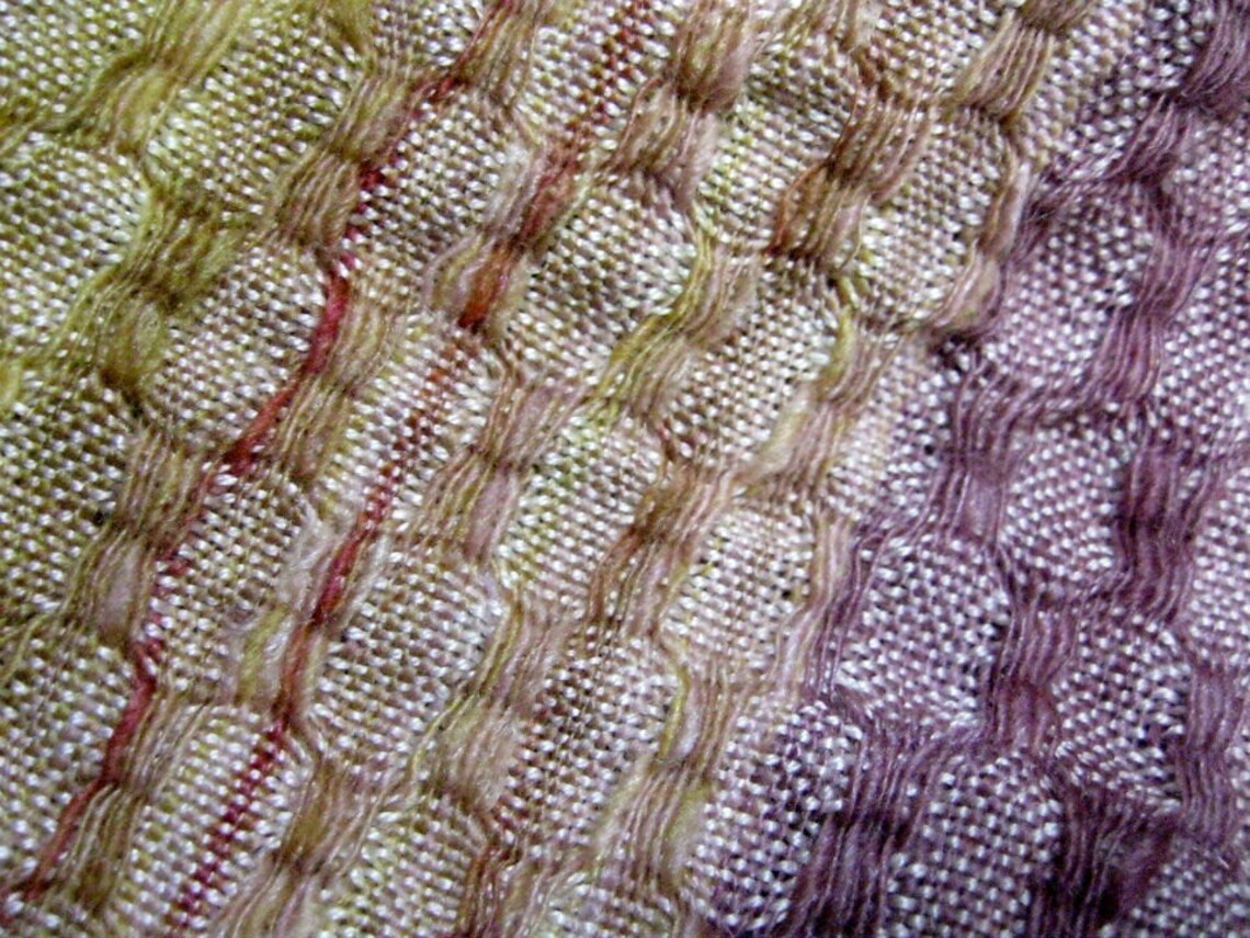 Handwoven Silk and Wool Table Scarf: Empennage - Etsy