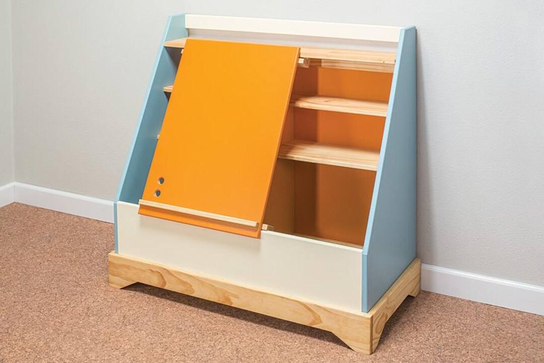 DIY Kids Toy Box With Easel, DIY Toy Box With Easel, Kids Toy Box ...