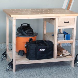 Workbench With Drawer, Mobile Workbench With Drawer, Woodworking ...