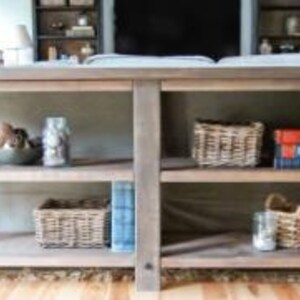 DIY Farmhouse Rustic X Console Table, Rustic X Console Table, Rustic X Coffeetable Woodworking ...