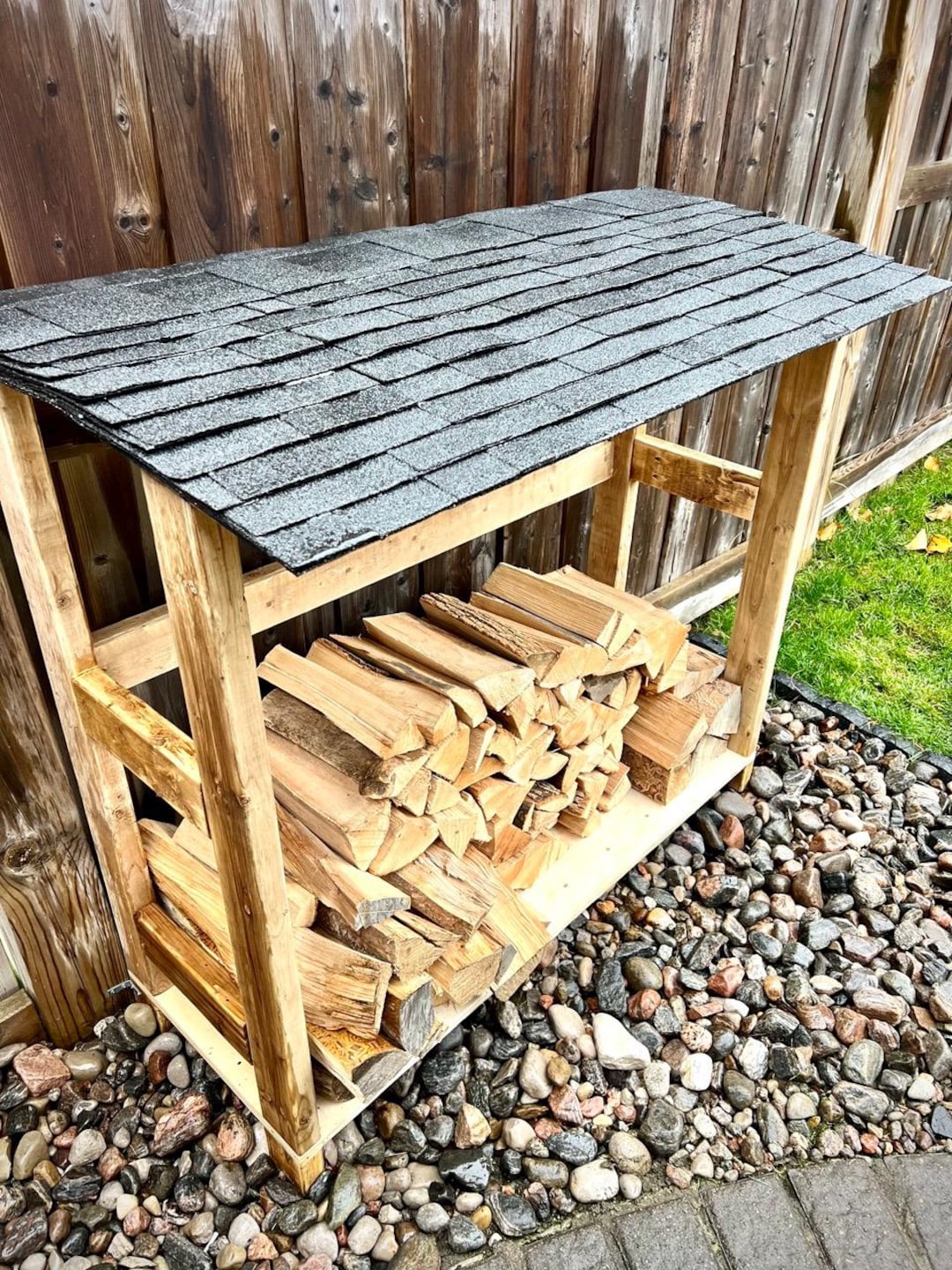 DIY Outdoor Firewood Storage, Farmhouse Outdoor Firewood Wardrobe ...