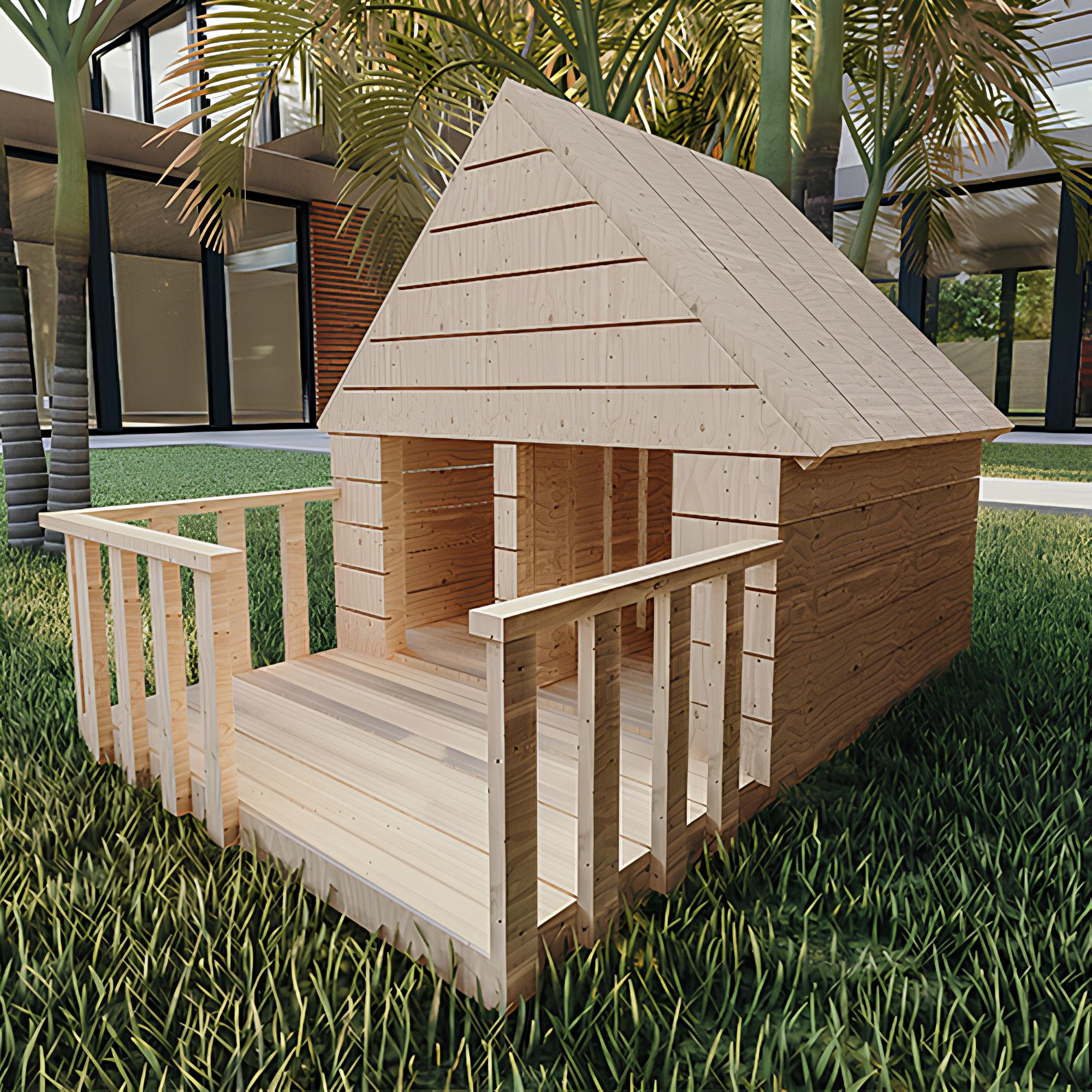 DIY Double Dog House, Double Dog House, Woodworking Modern Dog House ...