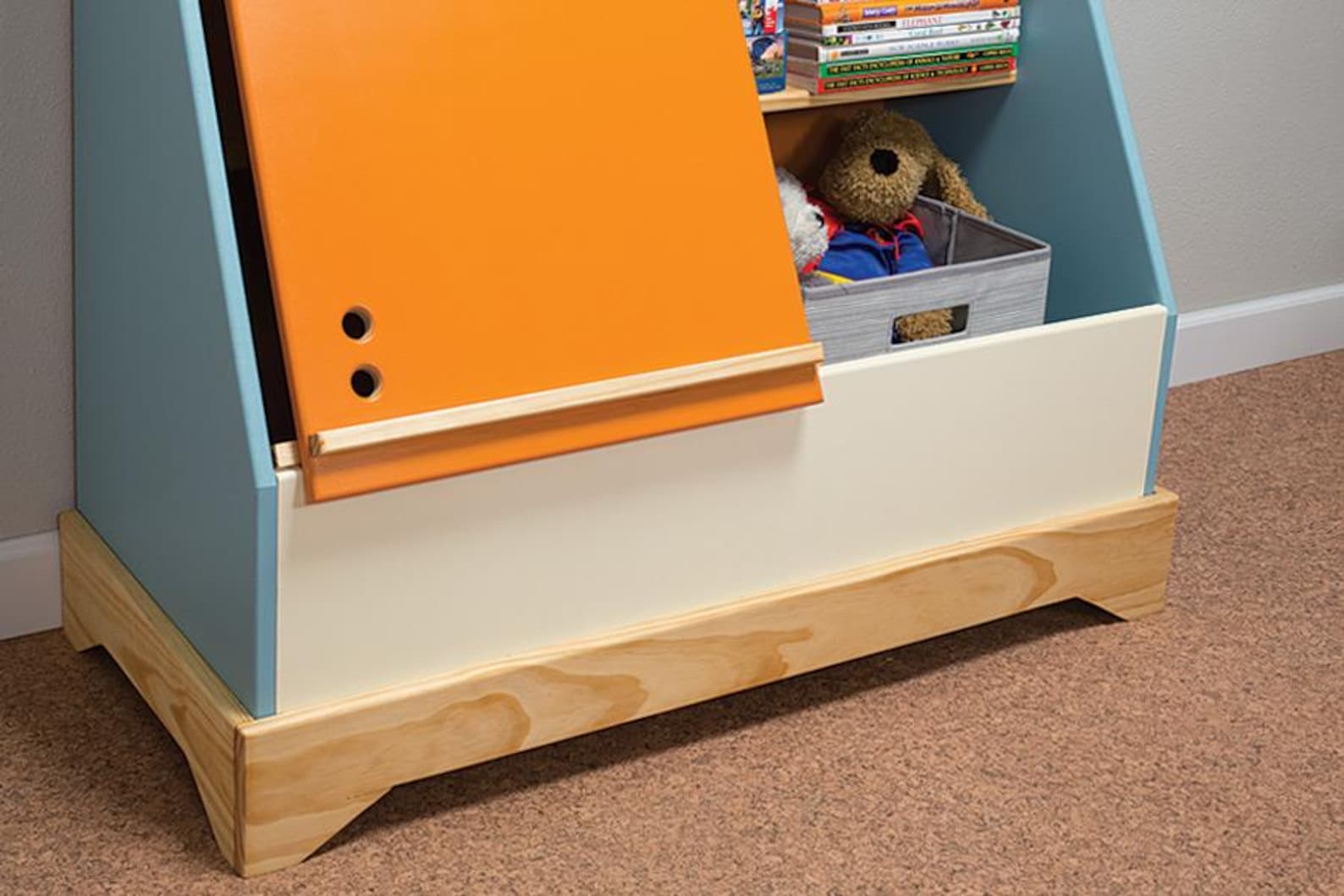 DIY Kids Toy Box With Easel, DIY Toy Box With Easel, Kids Toy Box ...