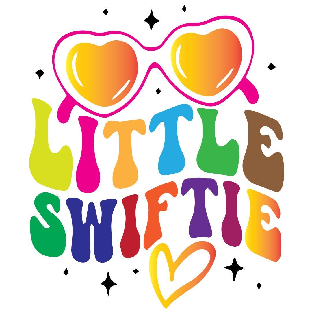 Little Swiftie Svg Bundle, Wavy Text Kids Baby Swiftie, Shirt ...