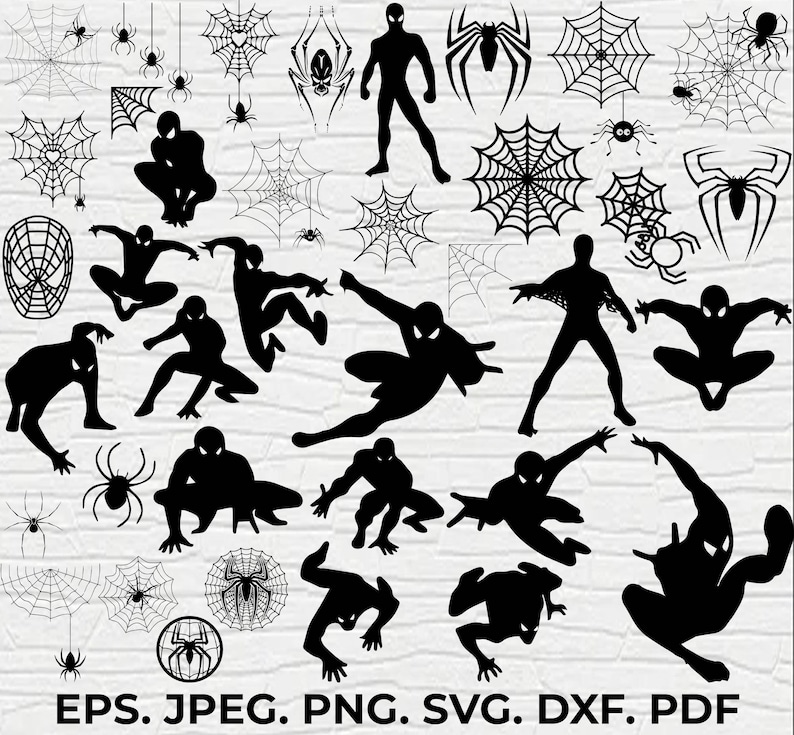 Spiderman SVG-Bundle, Superheld SVG-Bundle, Spiderman SVG, Spinne SVG ...