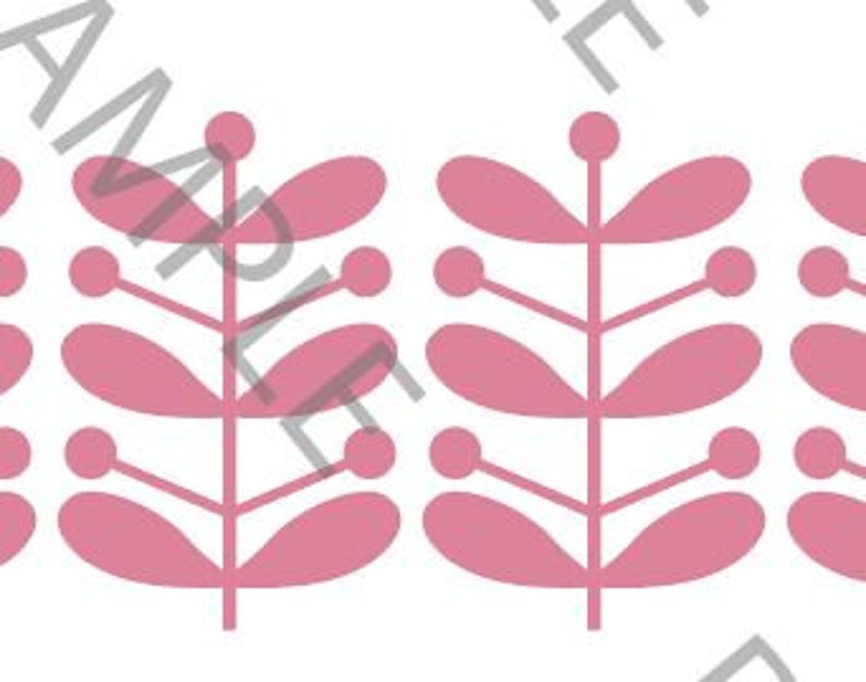 Vintage Pyrex Pink Stem Pattern Cut File - Etsy