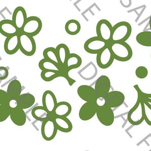 Vintage Pyrex Crazy Daisy/spring Blossom Pattern Cut File - Etsy