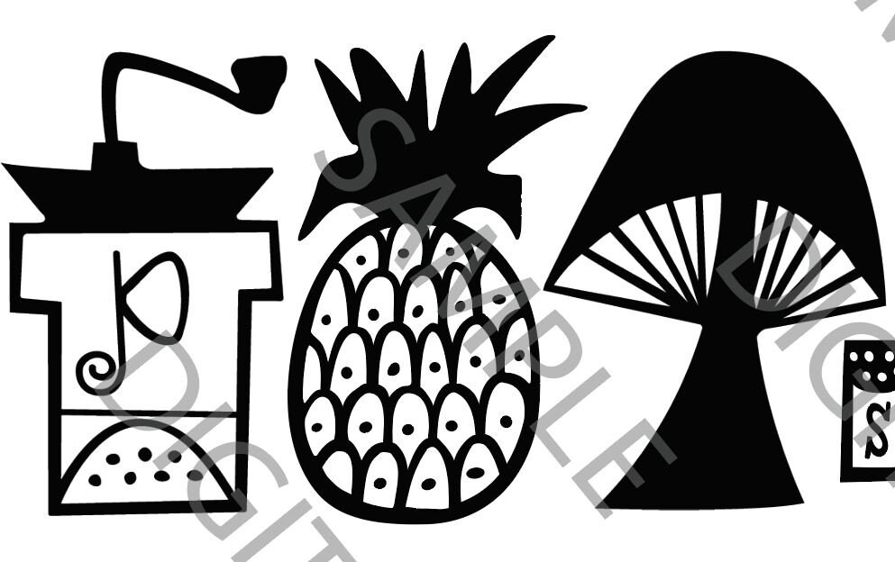 Vintage Pyrex Mod Kitchen Pattern Cut File - Etsy