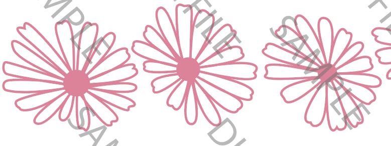 Vintage Pyrex Pink Daisy Pattern Cut File - Etsy