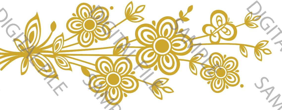 Vintage Pyrex Butterfly Gold Pattern Cut File - Etsy