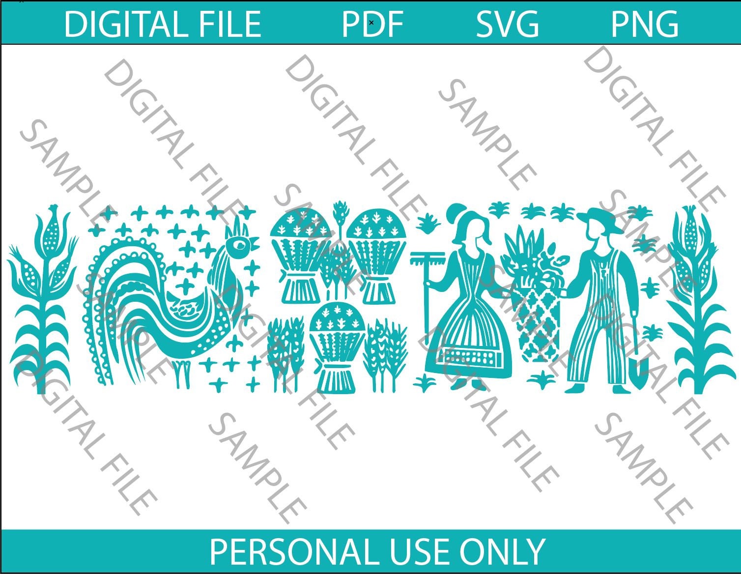 Vintage Pyrex Butterprint Pattern Cut File - Etsy