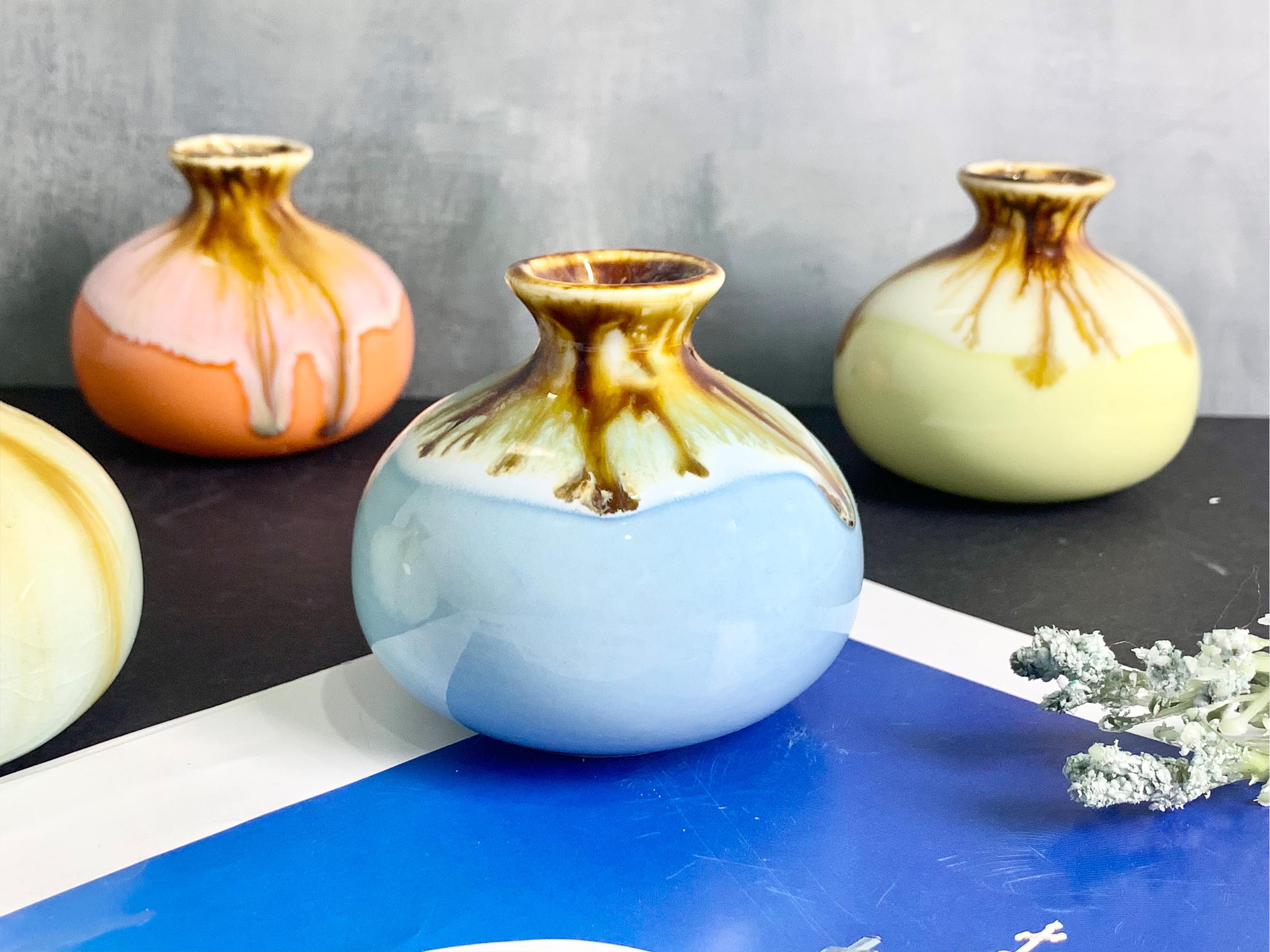 Cute Mini Ceramic Bud Vases for Flower, Handmade Miniature Pottery ...