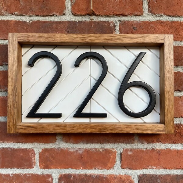 Wood House Numbers - Etsy