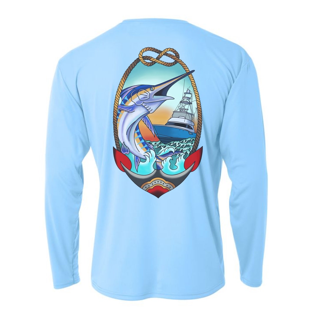 On the Fly Marlin & Sportfish UPF 50+ Performance Fly Fishing Moisture ...