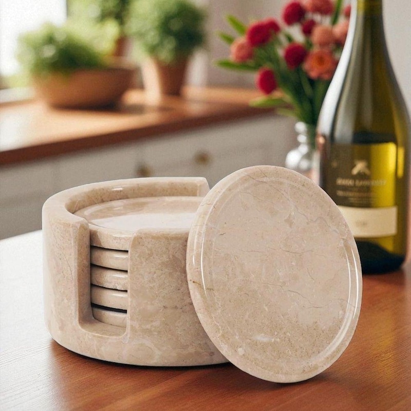 Stone Round Bar Table - Etsy