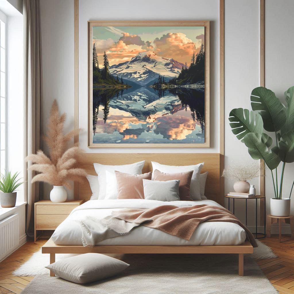 Mount Baker Washington Art Print | Washington Mountain Print | Mount ...