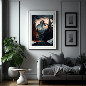 Mt Hood Print | Mount Hood Poster | Oregon Art | Portland Art ...