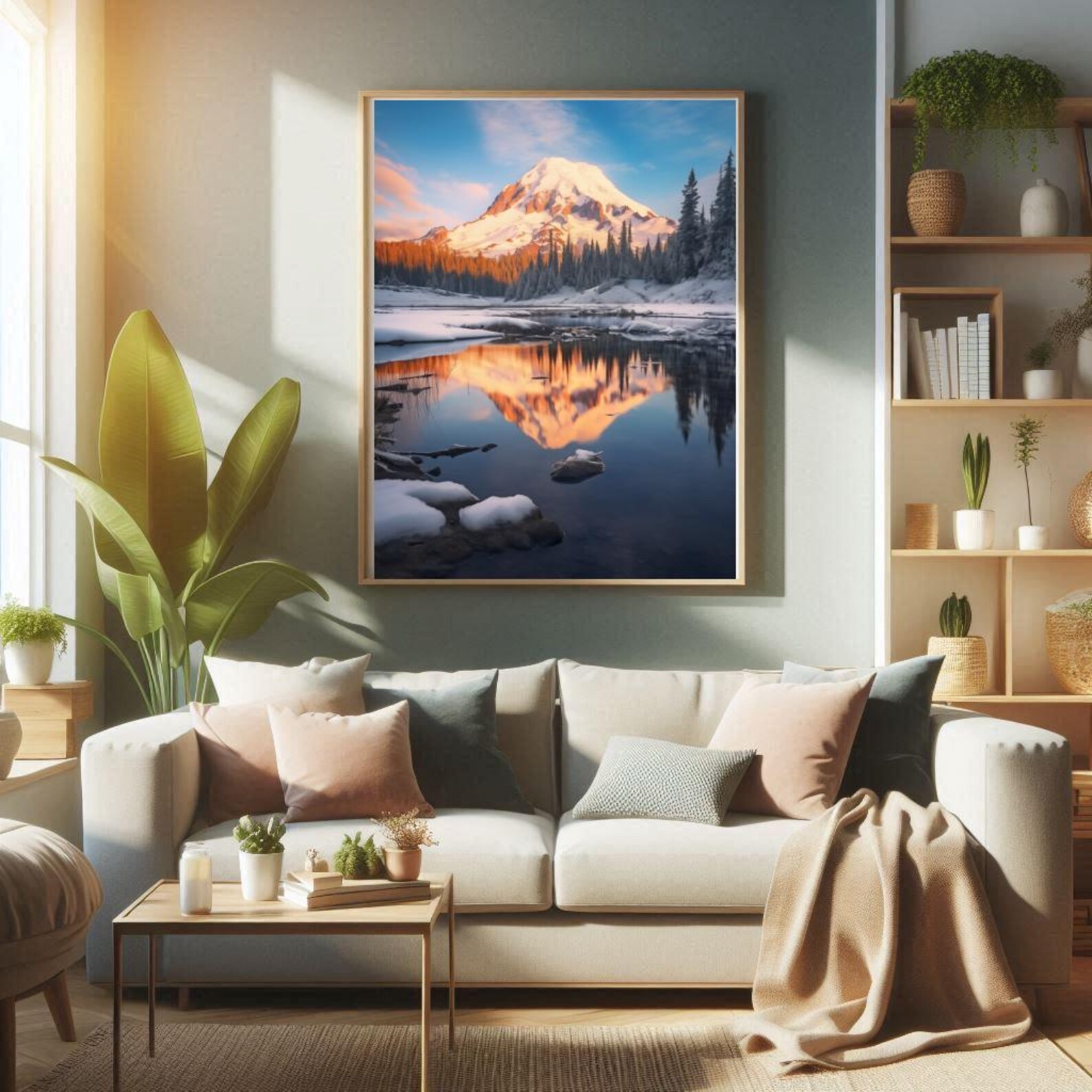 Mount Baker Washington Art Print | Washington Mountain Print | Mount ...