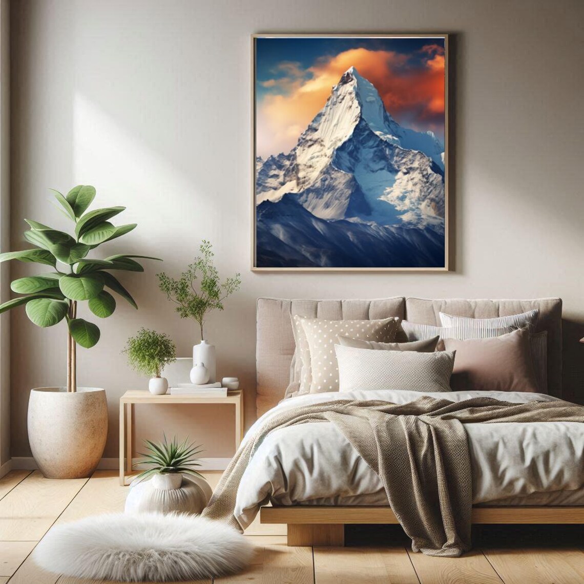 Ama Dablam Print | Himalayas Nepal Poster | Nepal Art | Himalayas Art ...