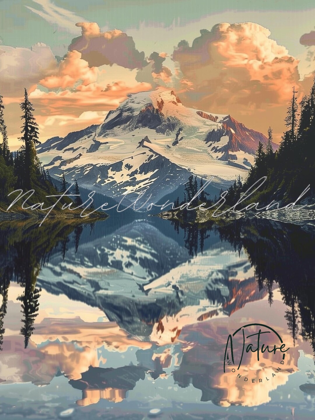 Mount Baker Washington Art Print | Washington Mountain Print | Mount ...
