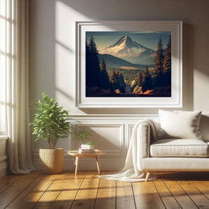 Mt Hood Print | Mount Hood Poster | Oregon Art | Portland Art ...