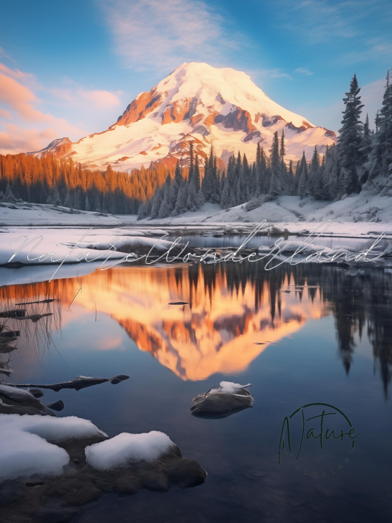 Mount Baker Washington Art Print | Washington Mountain Print | Mount ...