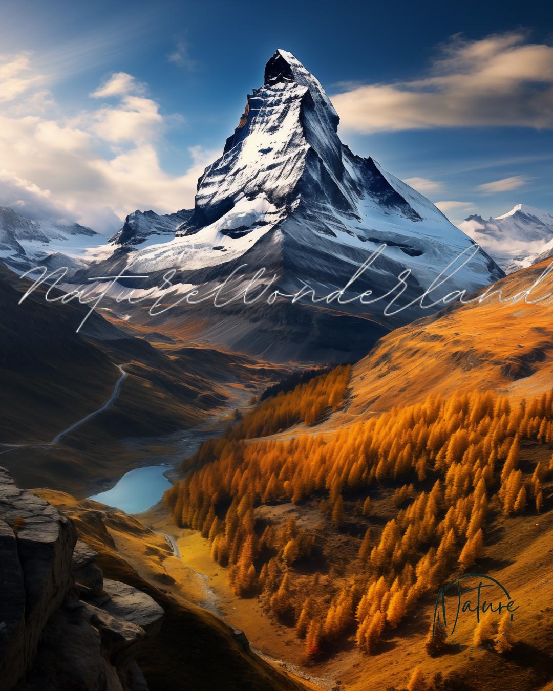 Matterhorn Print | Matterhorn Poster | Switzerland Art | Italy Art ...